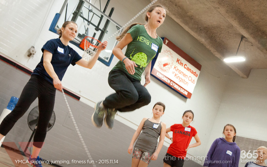 Jump rope demonstration at Kingston YMCA | the moment is captured ...