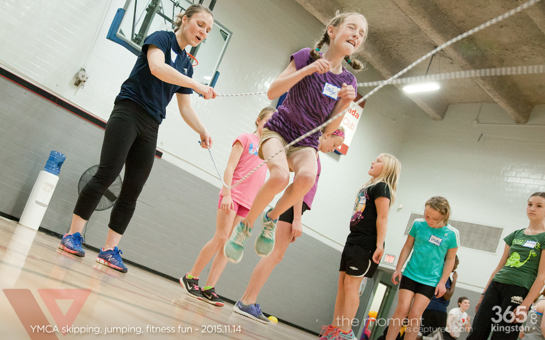 Jump rope demonstration at Kingston YMCA | the moment is captured ...